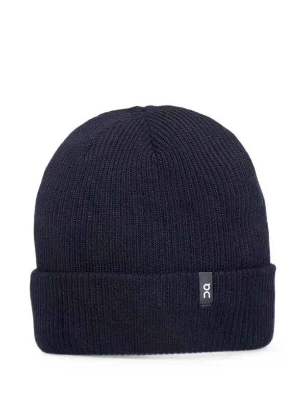 On Logo-patch Beanie Hat