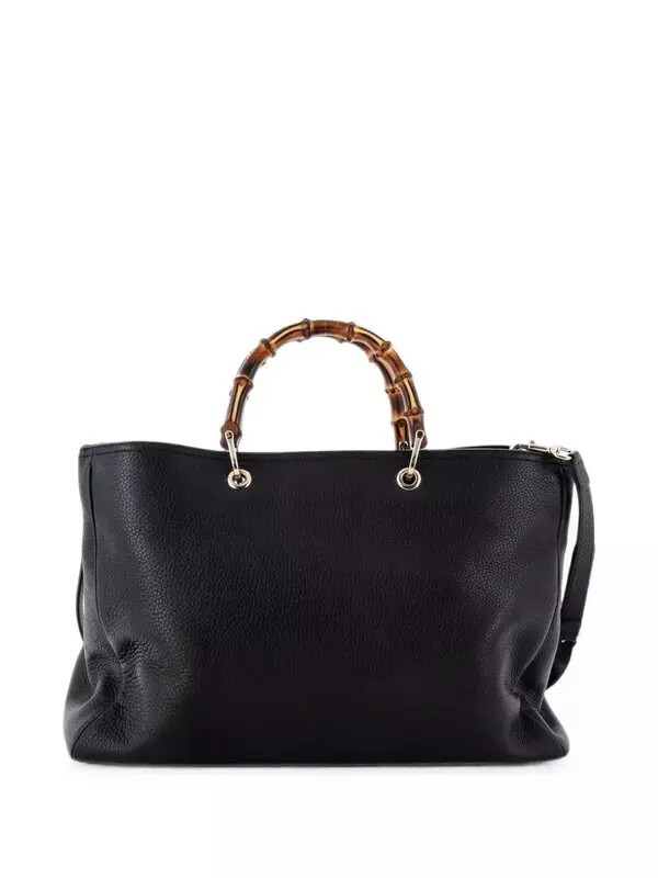 Gucci Bamboo Shopper Leather Large Tote Bag