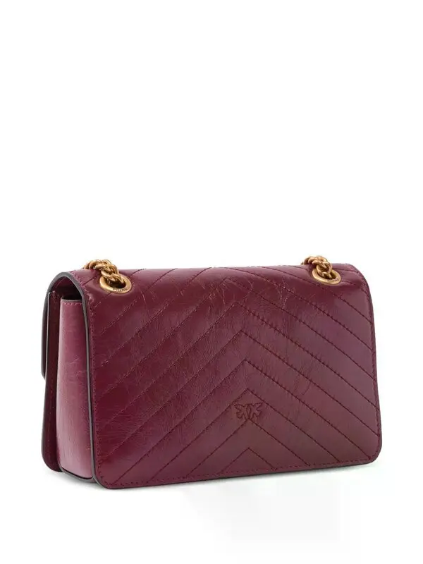Pinko Love Birds Chevron-quilted Shoulder Bag