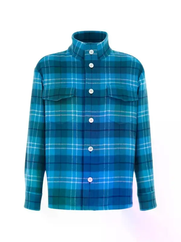 UMIT BENAN St. Moritz Check Cashmere Jacket