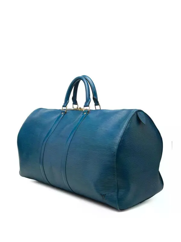 LOUIS VUITTON 1994 Epi Keepall 55 Travel Bag - Blue
