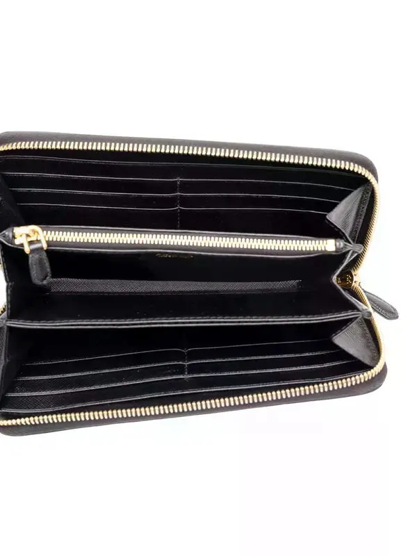 Prada 2019-2026 Saffiano Zip Around Travel Wallet Long Wallets