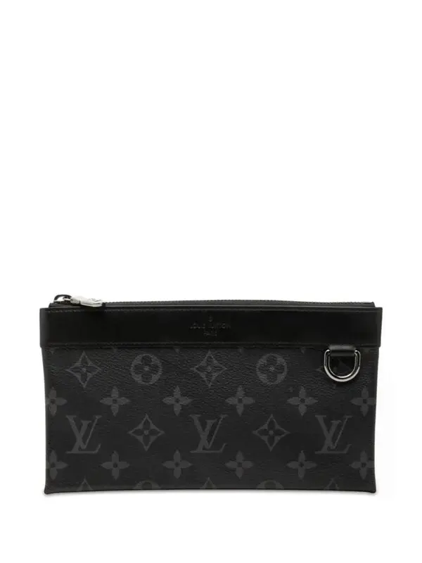 LOUIS VUITTON 2021 Monogram Eclipse Pochette Discovery Pm Clutch Bag