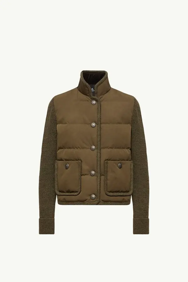 Moncler Wool Padded Cardigan