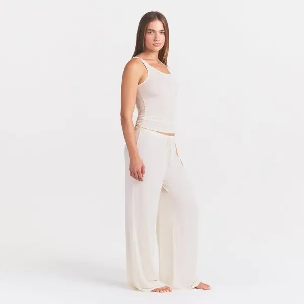SKIMS Cloud Sleep Pants | White | Small