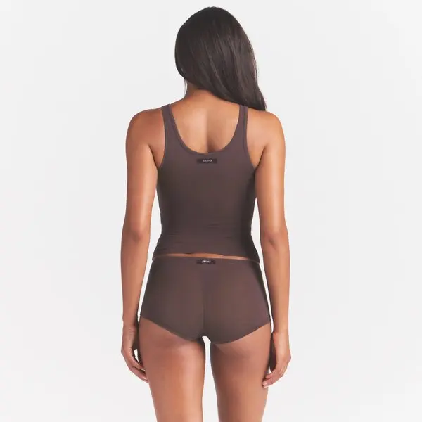 SKIMS Cloud Sleep Tank Top | Deep Neutral | Medium - Iron