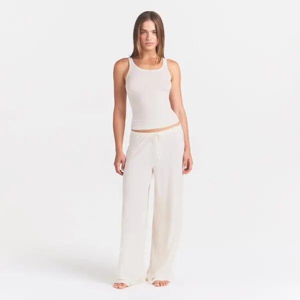 SKIMS Cloud Sleep Tank Top | White