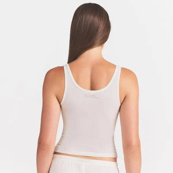 SKIMS Cloud Sleep Tank Top | White