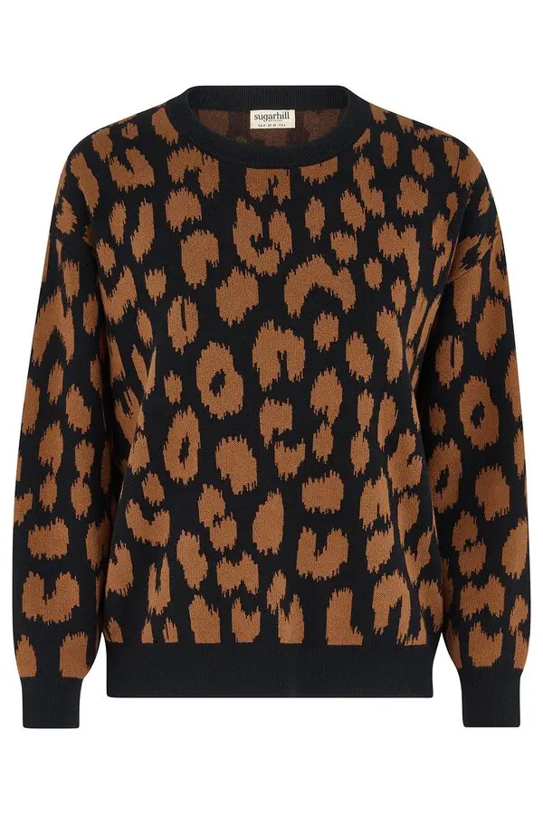 SUGARHILL BRIGHTON Myla Sweater Leopard