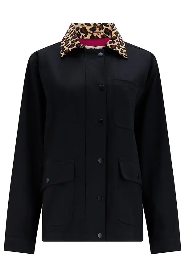 SUGARHILL BRIGHTON Raye Barn Jacket Leopard