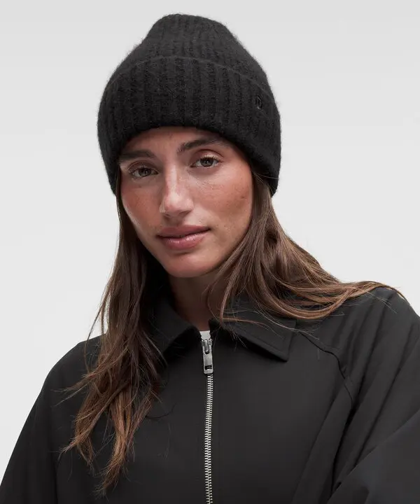Lululemon Ribbed-knit Wide-cuff Beanie - Black