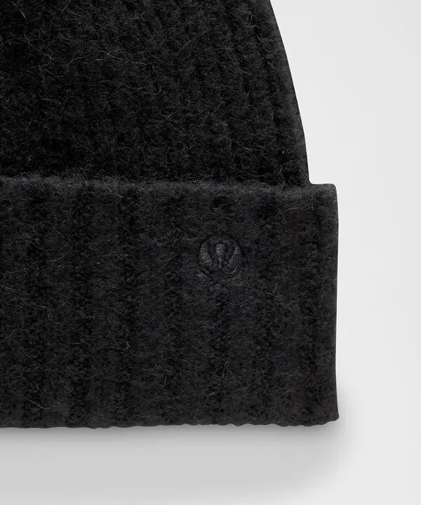 Lululemon Ribbed-knit Wide-cuff Beanie - Black