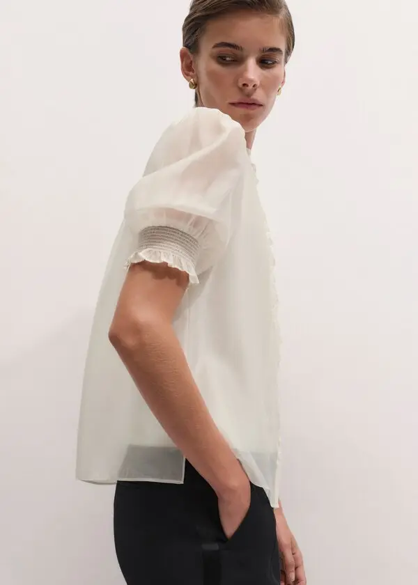 ME+EM Frill Detail Blouse + Cami