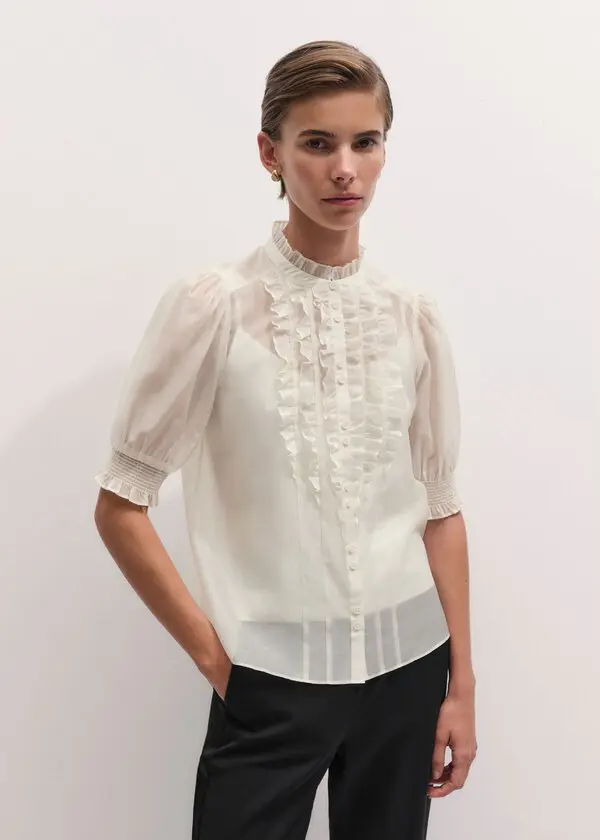 ME+EM Frill Detail Blouse + Cami