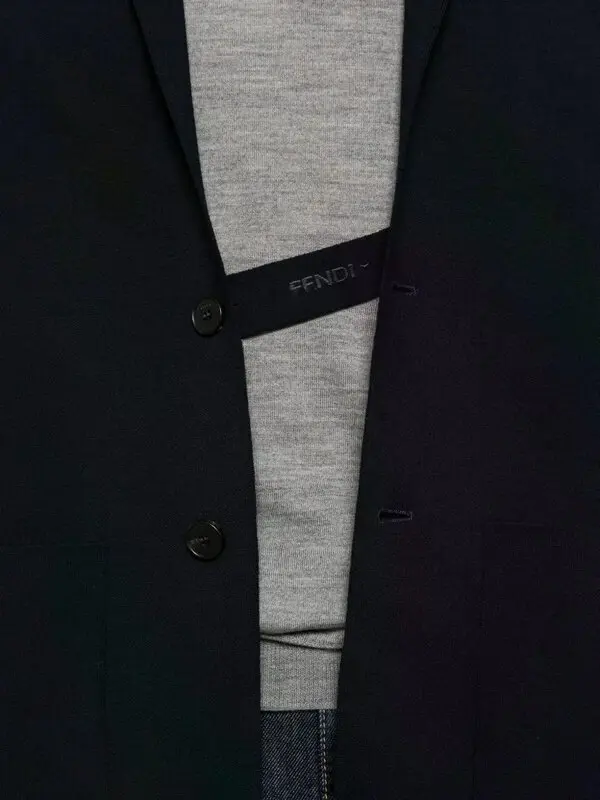 Fendi Logo-strap Blazer