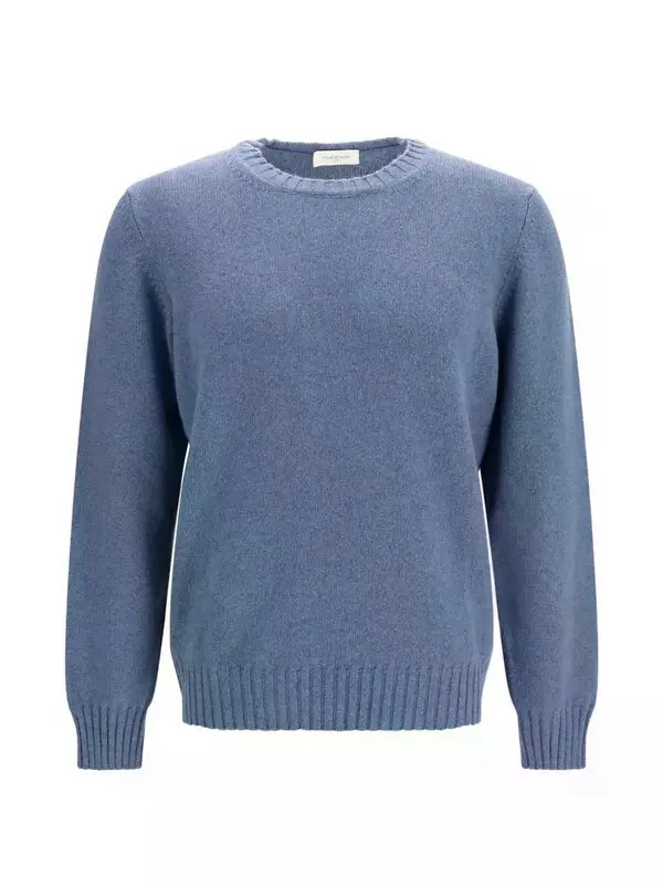 PIACENZA CASHMERE 1733 Crew-neck Cashmere Sweater - Blue