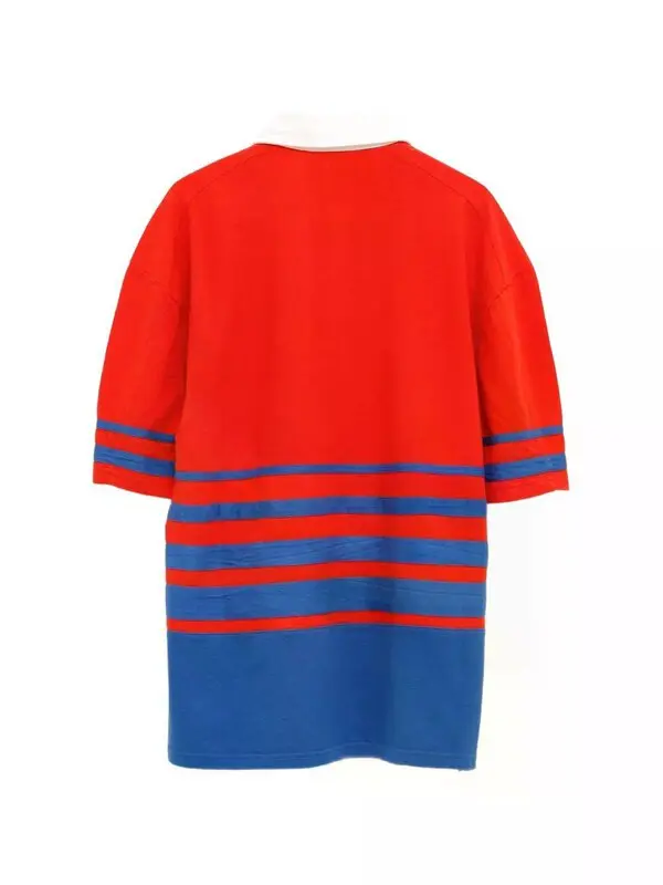 JW Anderson Striped Embroidered-logo Polo Shirt