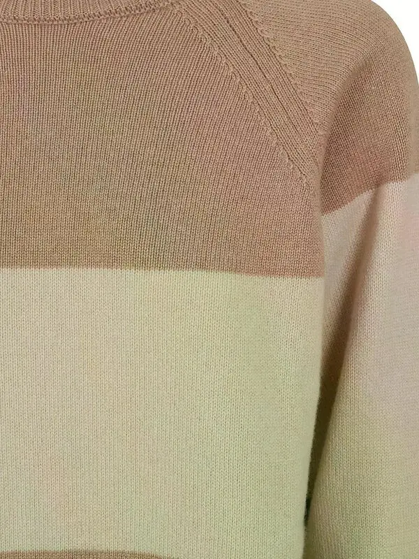 Peserico Striped Roll-neck Sweater