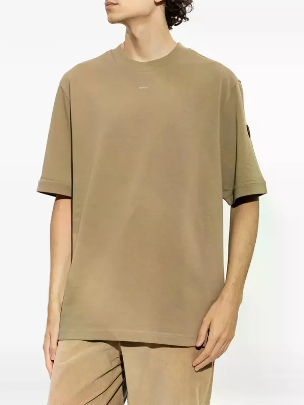 Moncler Logo-patch T-shirt - Neutrals