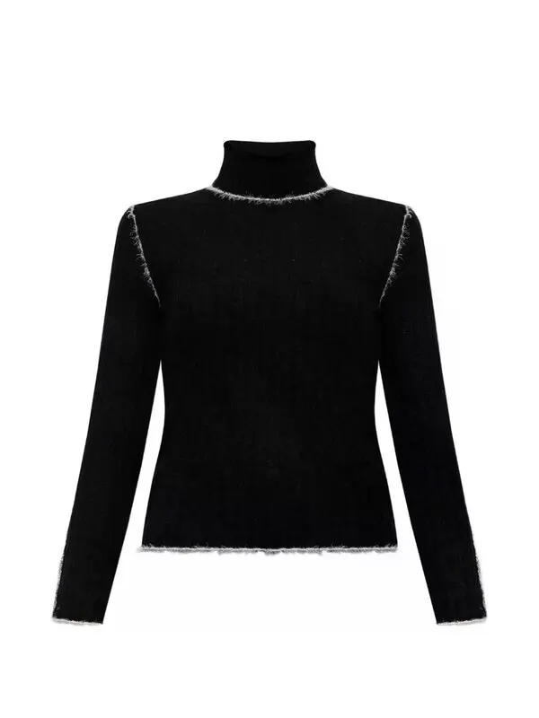 Moncler Ribbed-knit Contrast-stitch Sweater