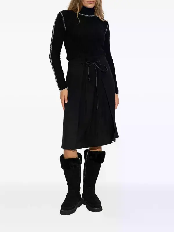 Moncler Ribbed-knit Contrast-stitch Sweater