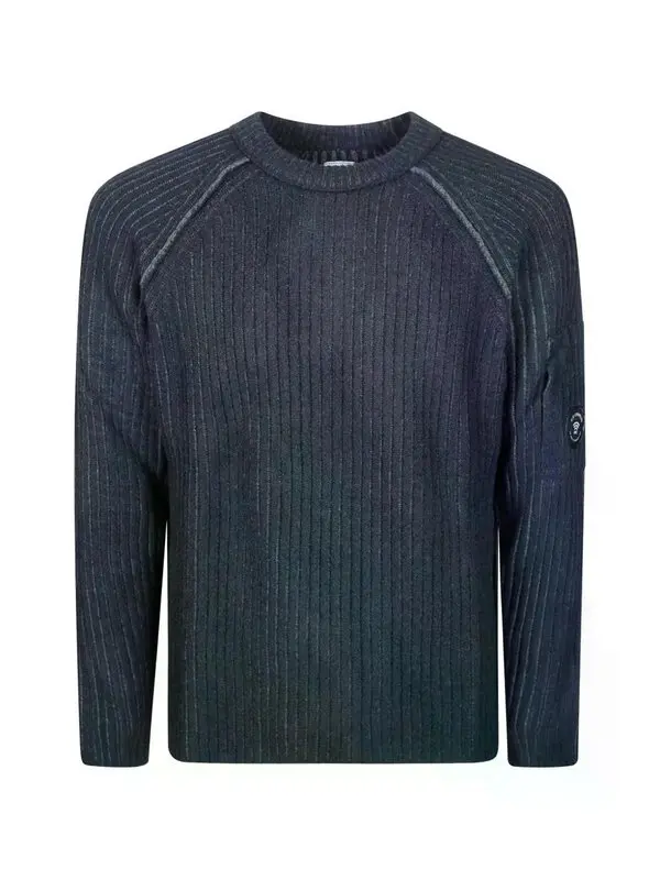 C.P. COMPANY Fleece-knit Lens Crewneck Sweater