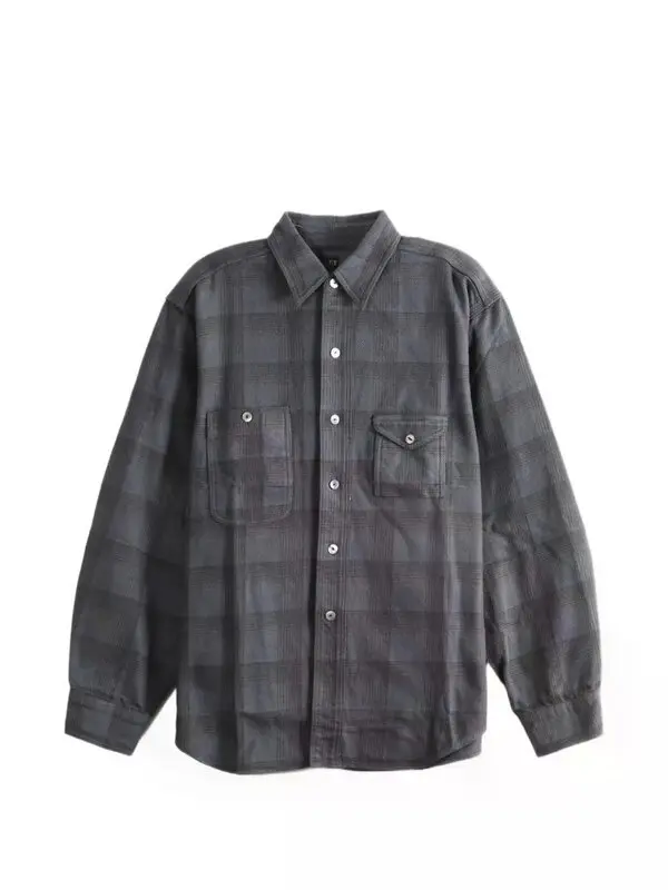TAIGA TAKAHASHI Plaid-pattern Button-down Shirt