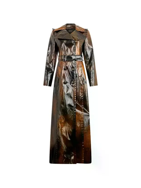 Roberto Cavalli Belted Double-breasted Coat