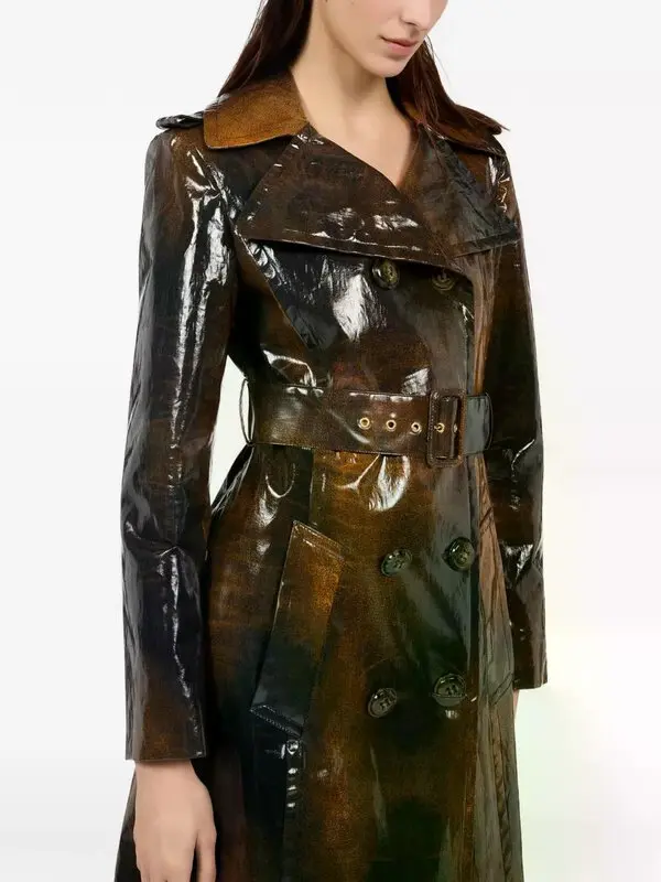 Roberto Cavalli Belted Double-breasted Coat