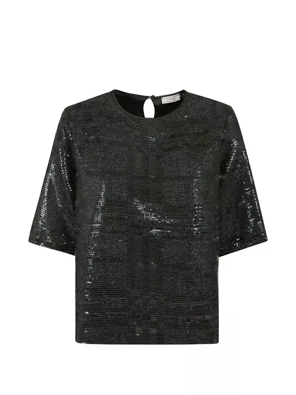 Peserico Sequin-embellished Frayed Top