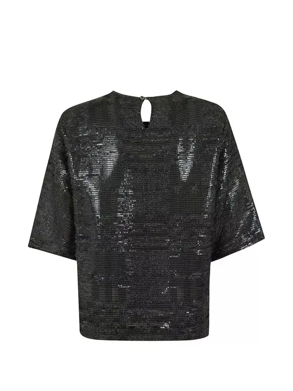 Peserico Sequin-embellished Frayed Top