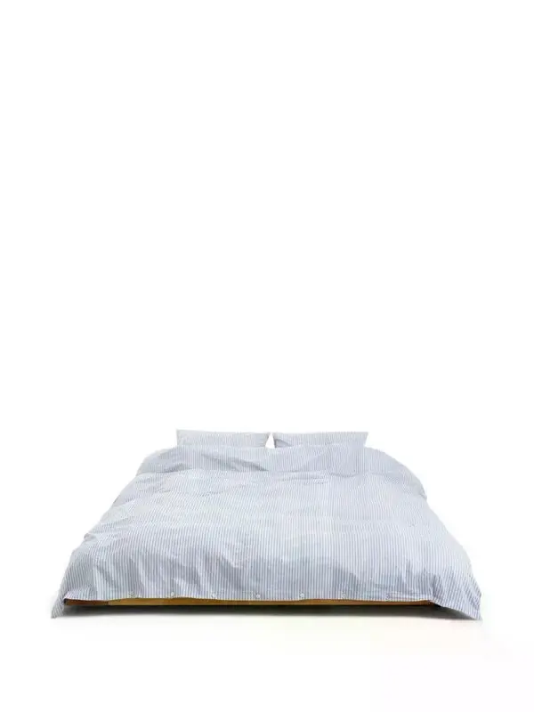 TEKLA Striped Percale Duvet Cover - Neutrals