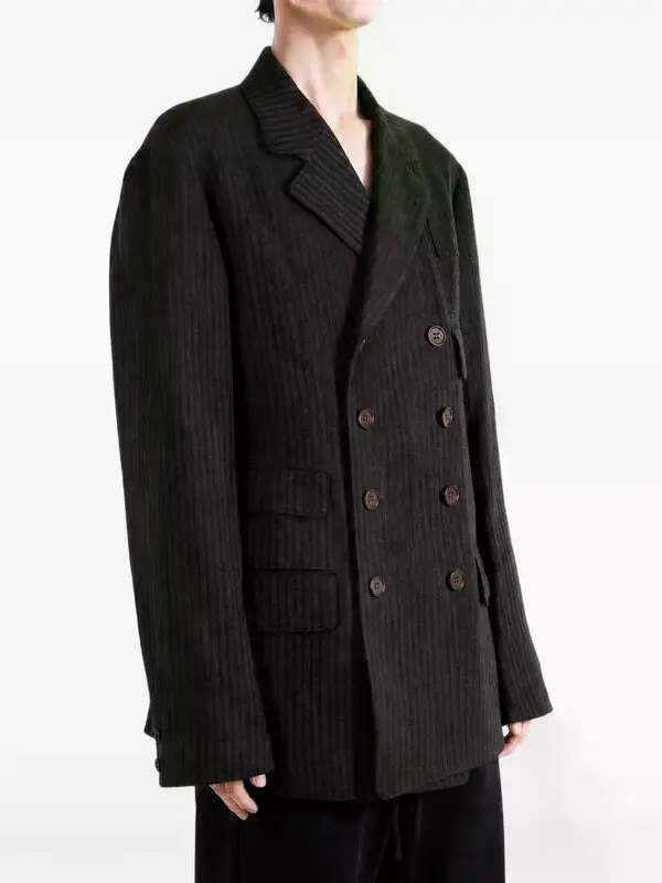 TAIGA TAKAHASHI Pinstripe Double-breasted Jacket