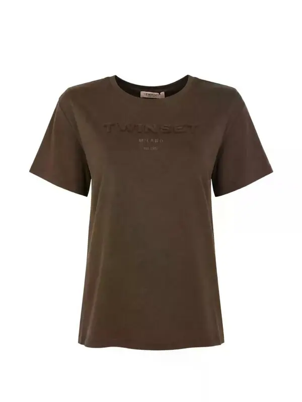 TWINSET Logo-embroidered T-shirt