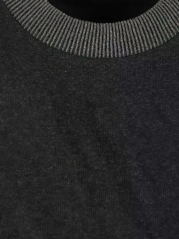 Peserico Metallic-trim Sleeveless Top