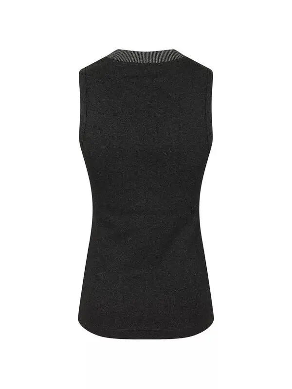 Peserico Metallic-trim Sleeveless Top
