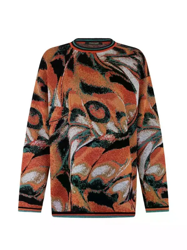 Roberto Cavalli Abstract-print Sweater