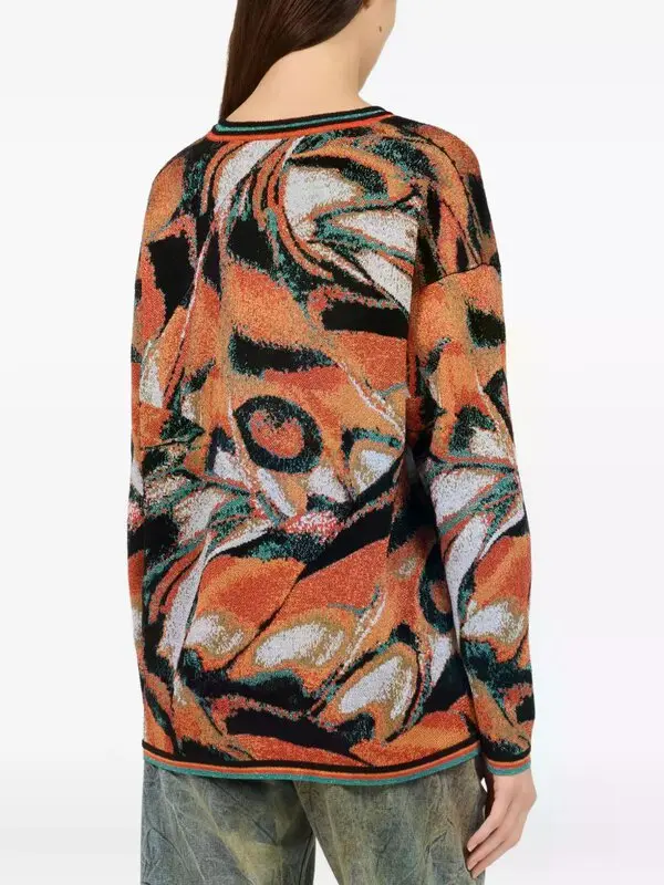 Roberto Cavalli Abstract-print Sweater