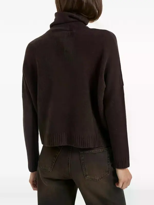 KUJTEN Roll-neck Drop-shoulder Sweater