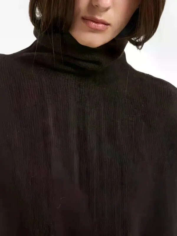 KUJTEN Roll-neck Drop-shoulder Sweater