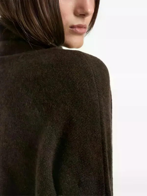 KUJTEN Roll-neck Drop-shoulder Sweater