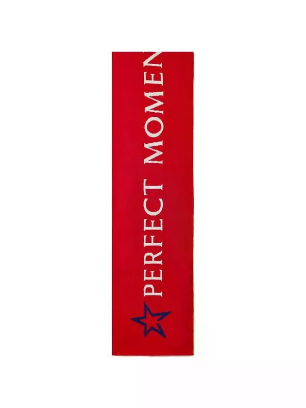 Perfect Moment Wool North-star-logo Scarf