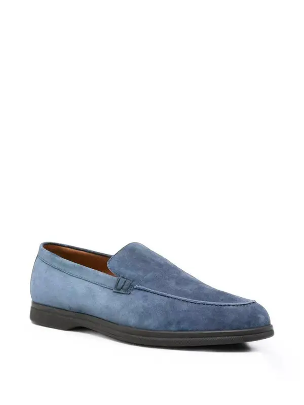 Cesare Attolini Suede Slip-on Loafers