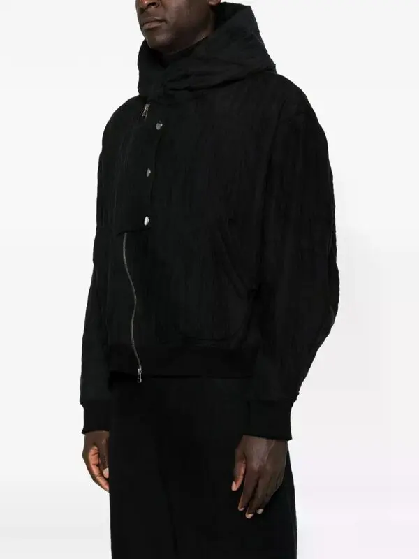 INDIVIDUAL SENTIMENTS Crinkled-finish Hooded Jacket