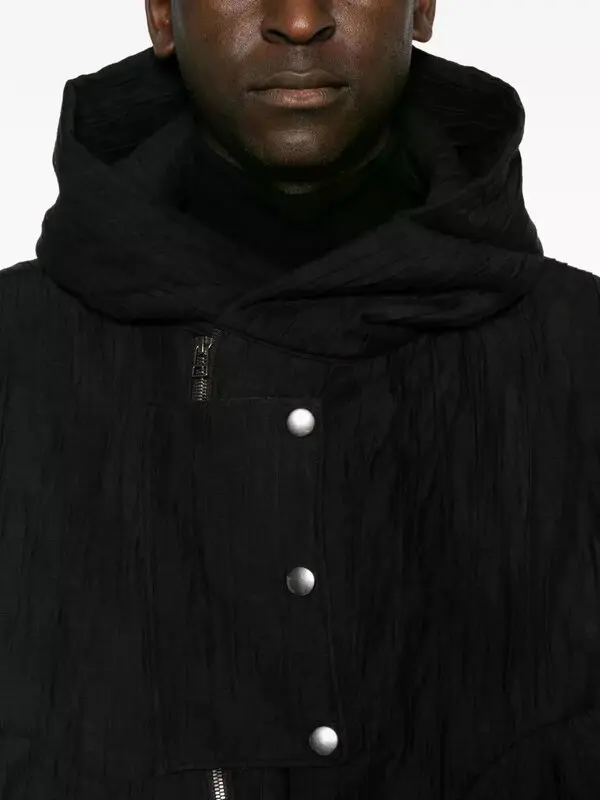 INDIVIDUAL SENTIMENTS Crinkled-finish Hooded Jacket
