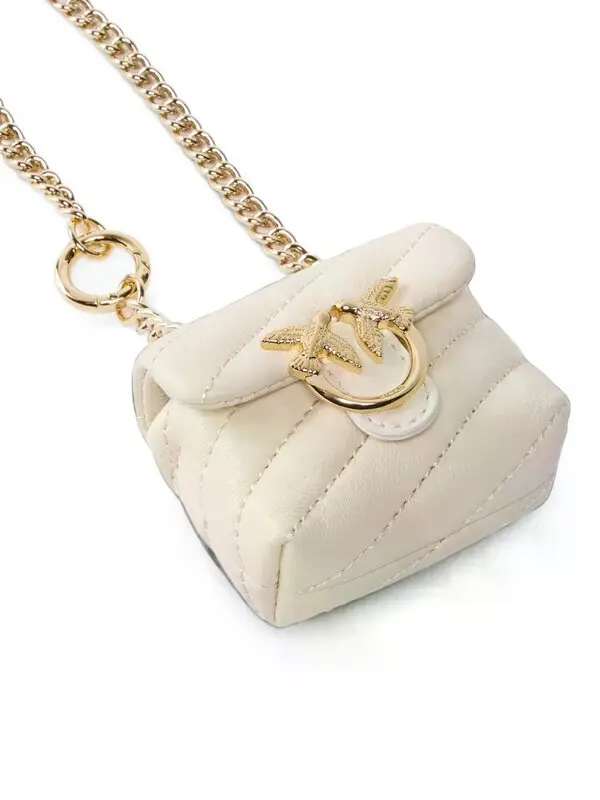Pinko Nano Love Bag Puff Accessory In Nappa Leather