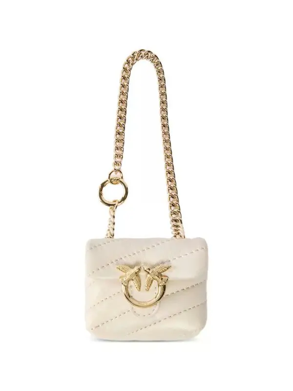 Pinko Nano Love Bag Puff Accessory In Nappa Leather