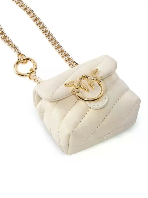 Pinko Nano Love Bag Puff Accessory In Nappa Leather