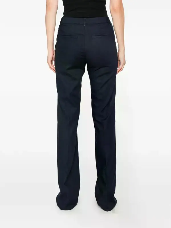 Marella Pressed-crease Straight-leg Trousers