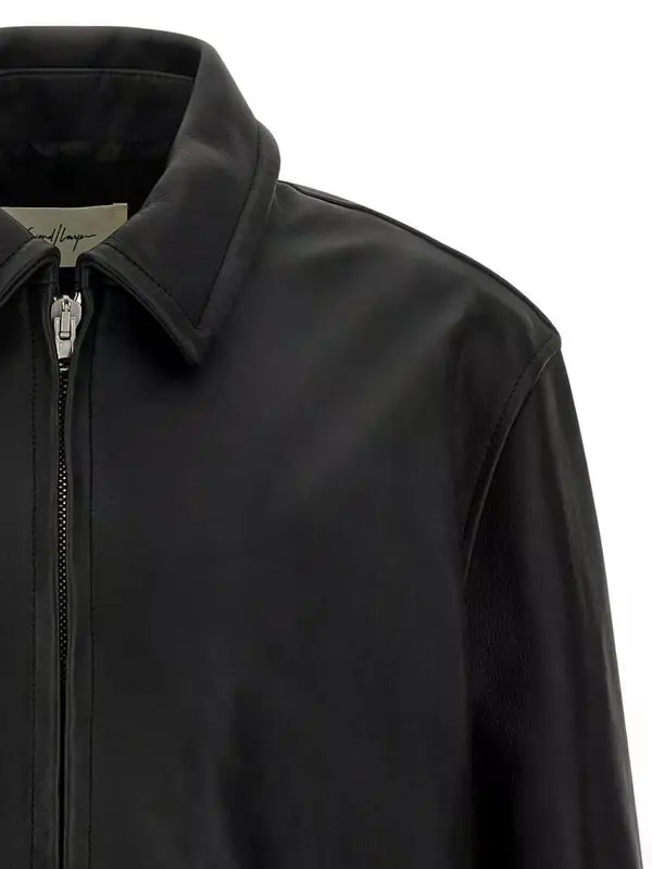 SECOND / LAYER Rider Stud-embellished Leather Jacket